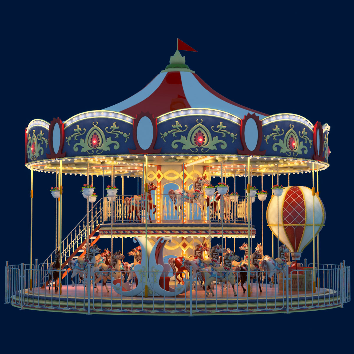 3d carousel carrousel
