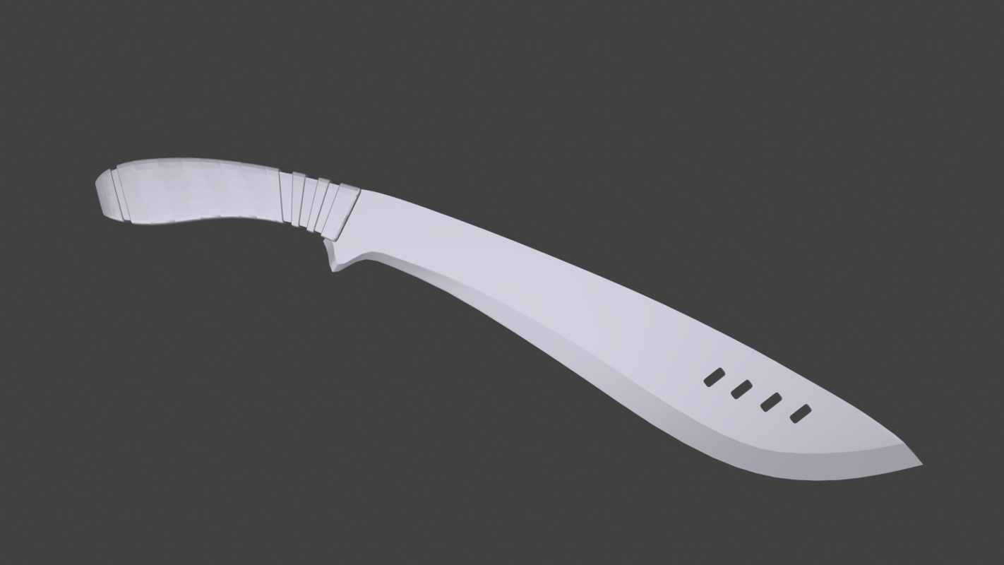 machete 3d model