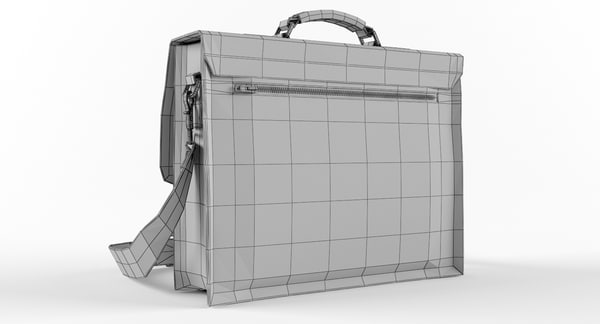 3d model leather bag
