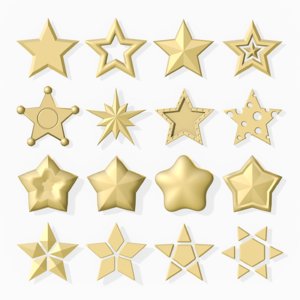3d model of star