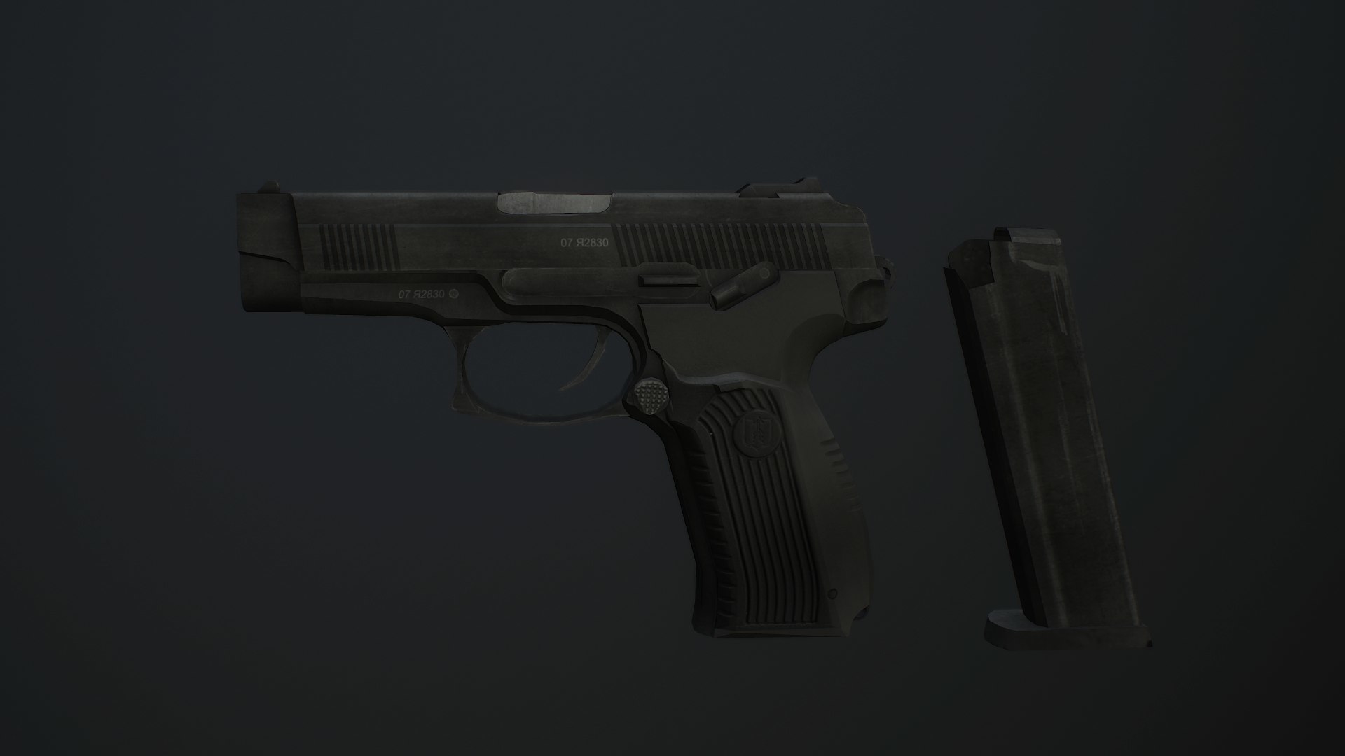 mp-443 grach pistol 3d 3ds
