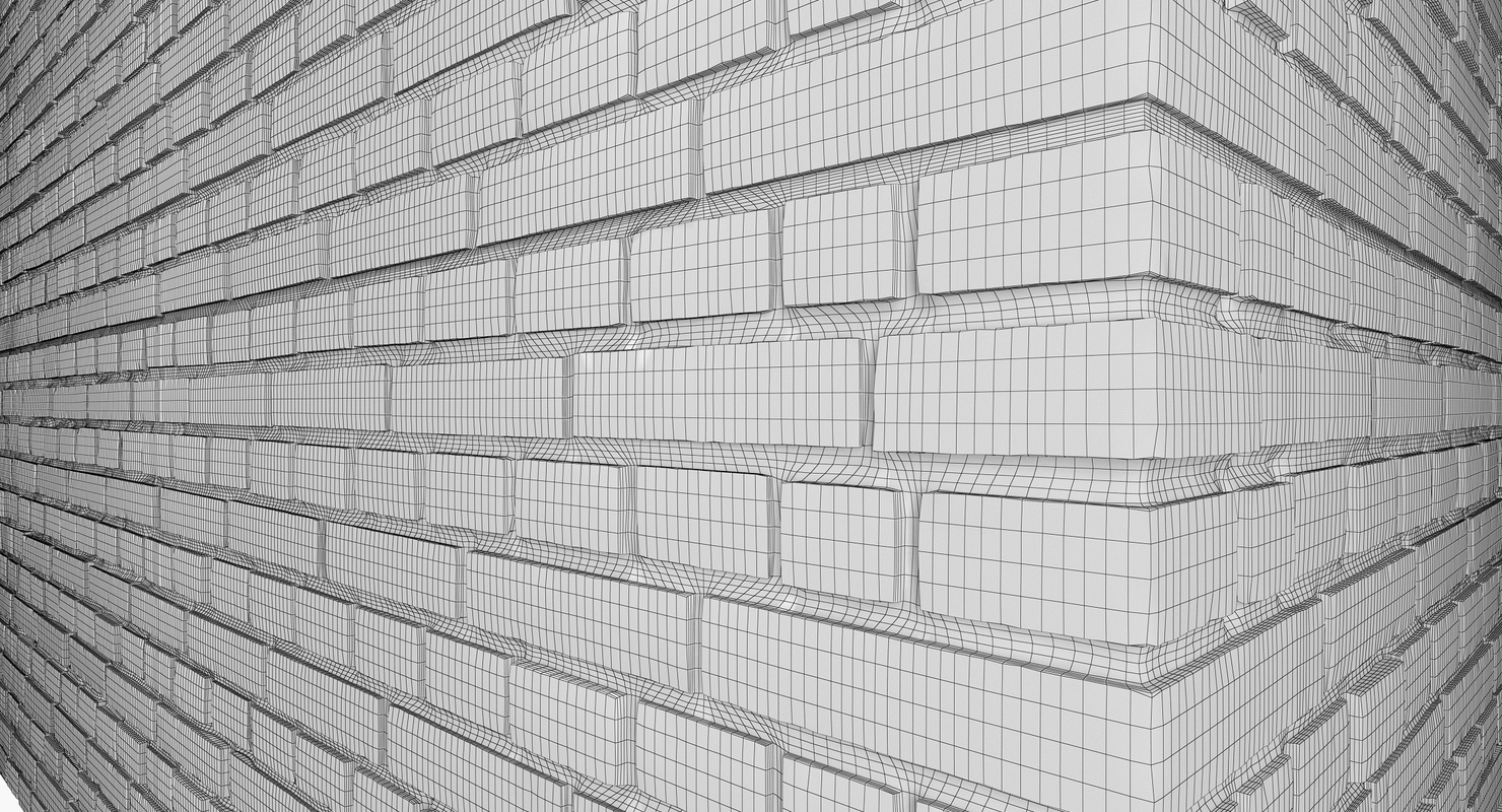3d brick wall seamless tiling