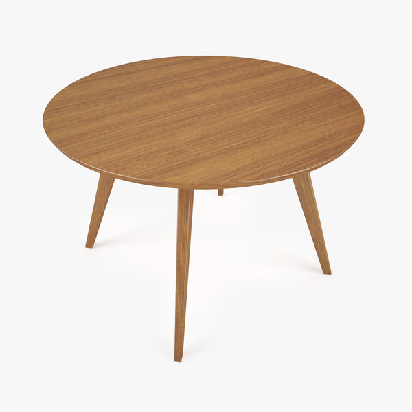 knoll risom dining table 3d max