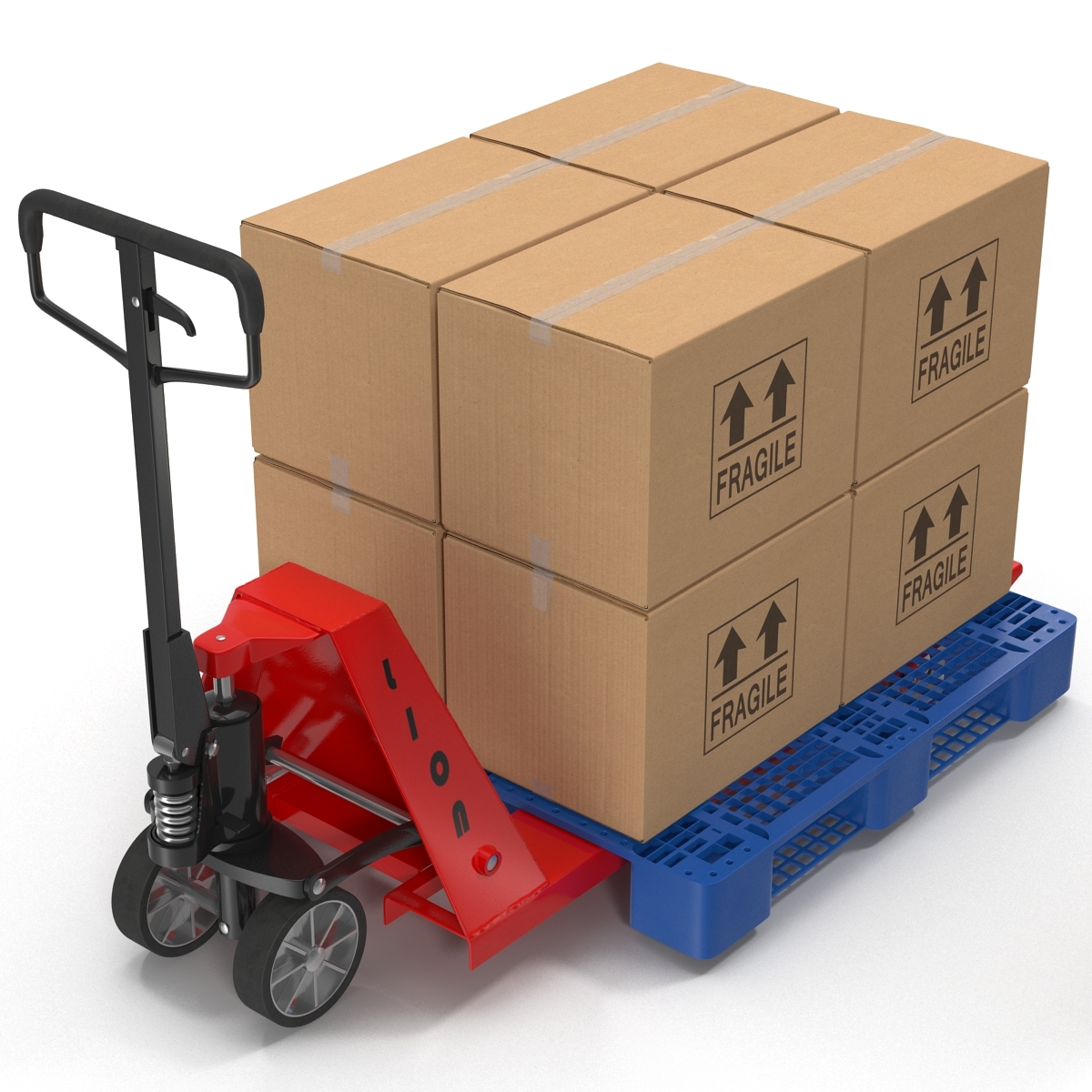 パレットジャックとプラスチック製パレット3Dモデルセット3Dモデル - TurboSquid 933270