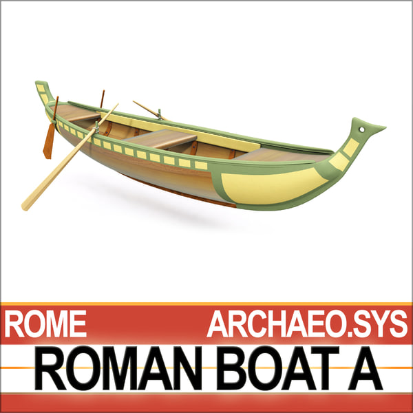 3ds max ancient roman boat fishing