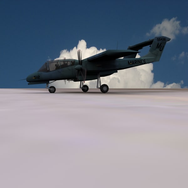 3d north american ov-10 bronco