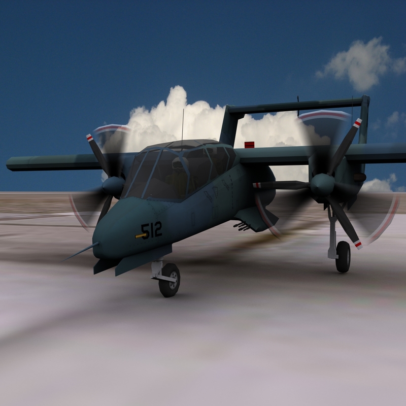 3d north american ov-10 bronco
