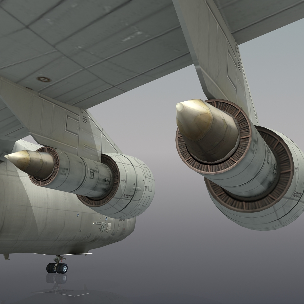 3d lockheed c-5 galaxy usaf model