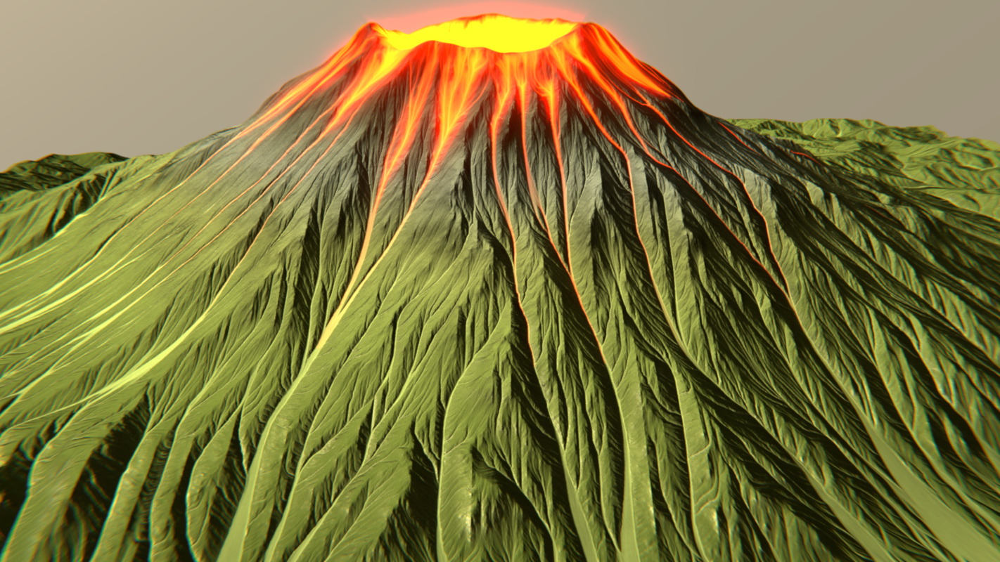 vulcano 3d model