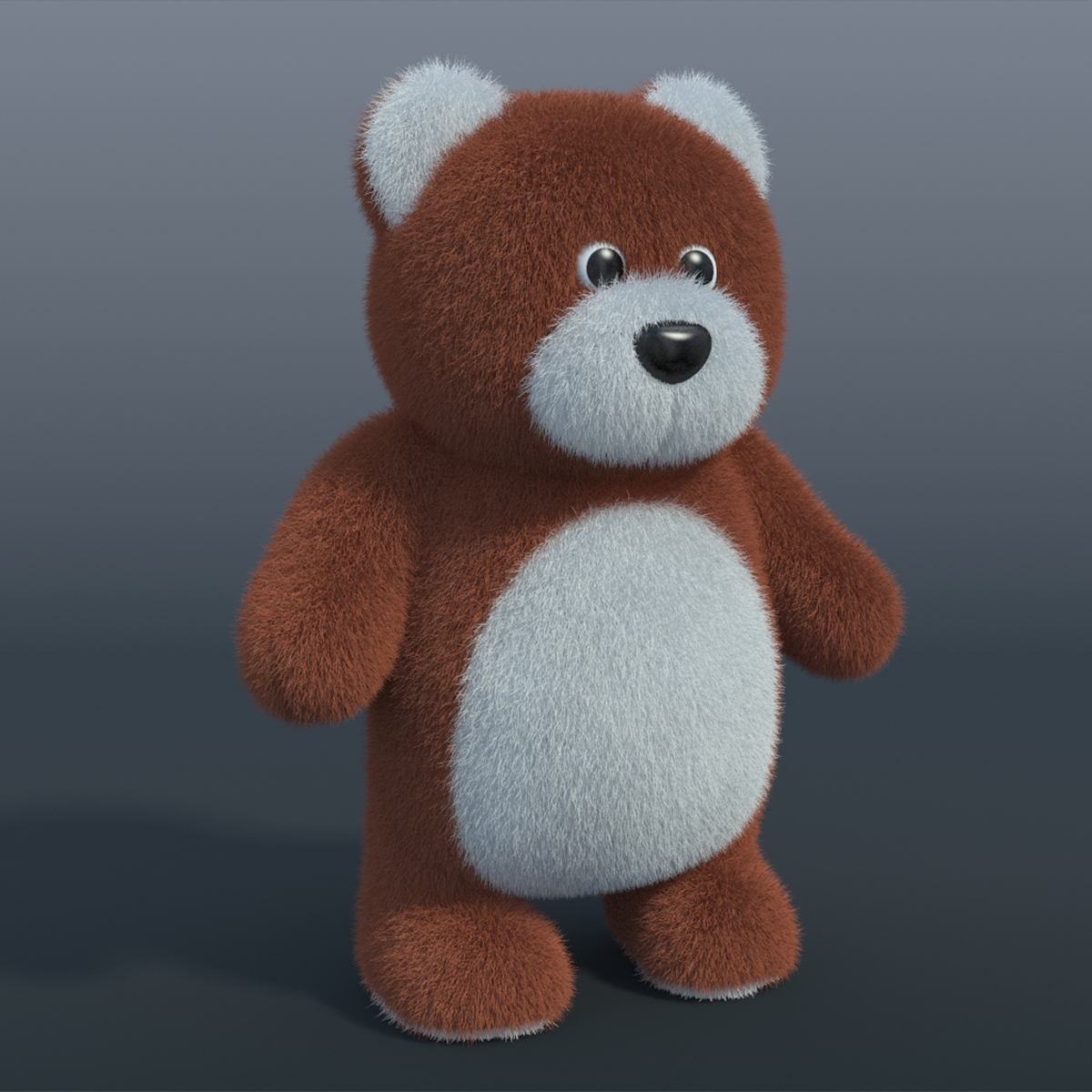 3ds max realistic teddy bear 02