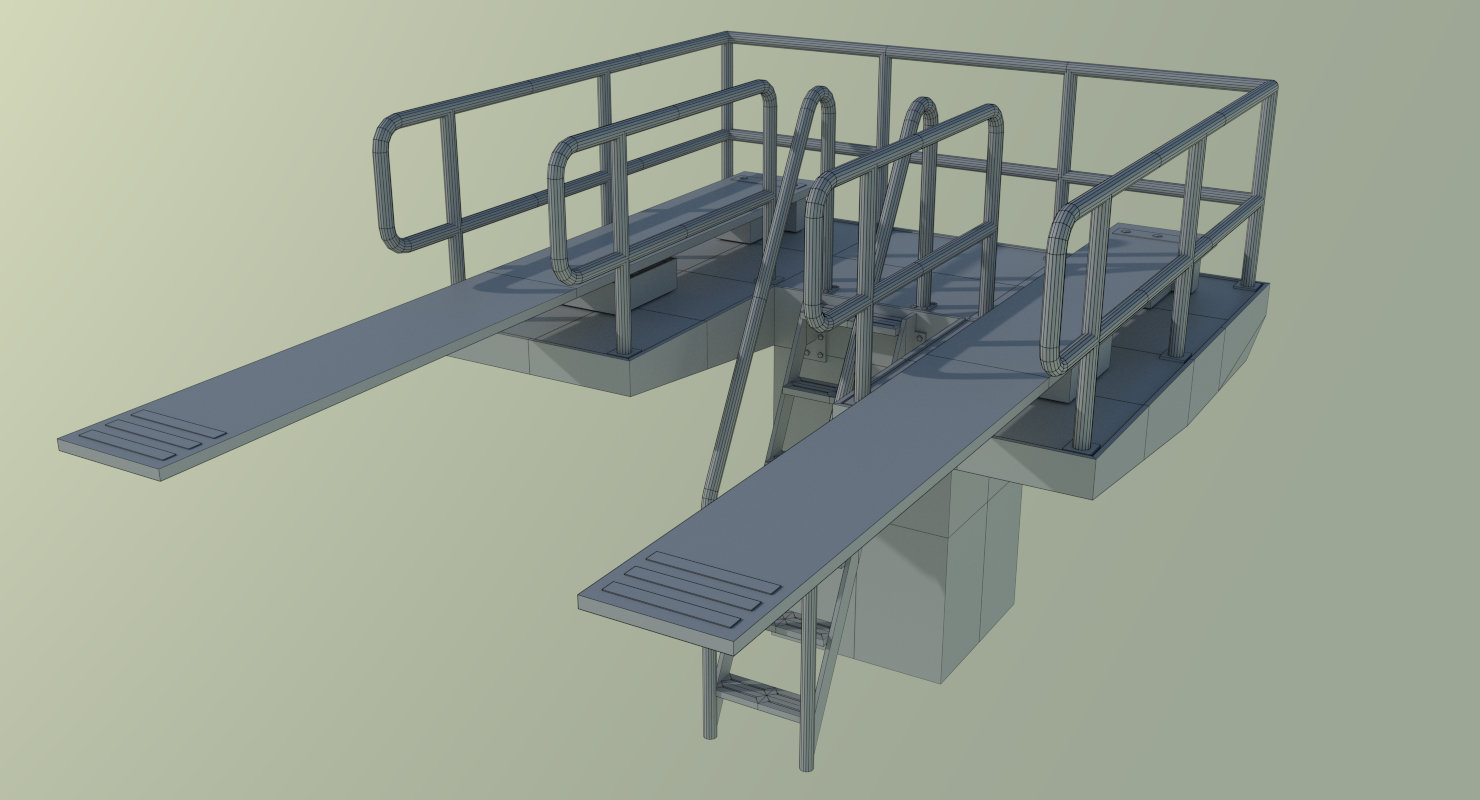 diving board 3d model