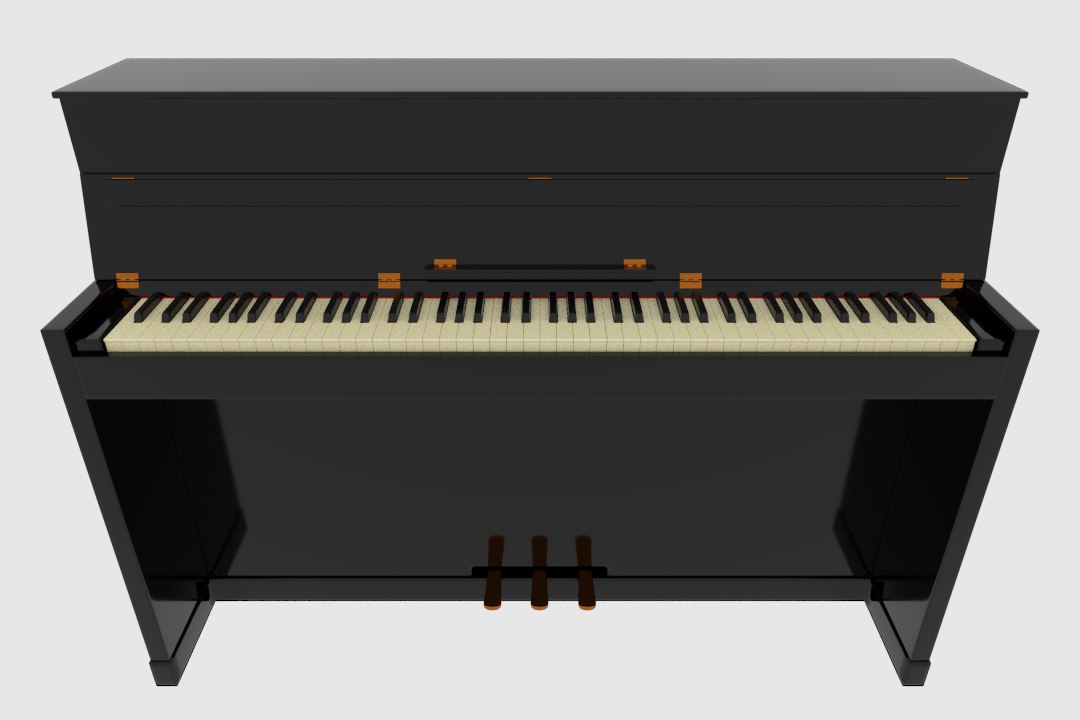 blend upright piano keyboard