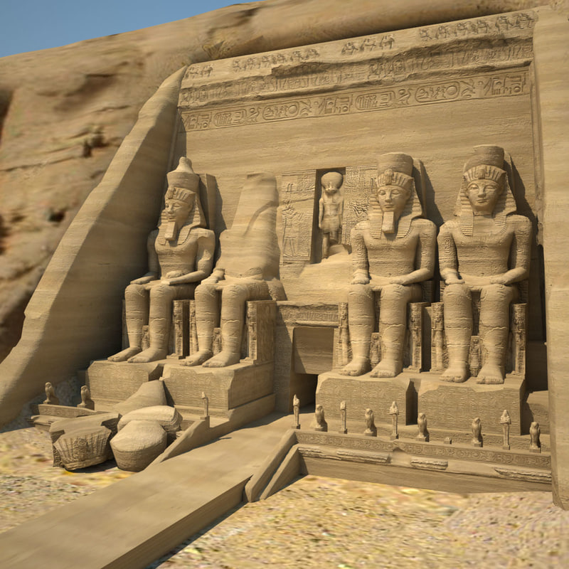 abu simbel m 3d max