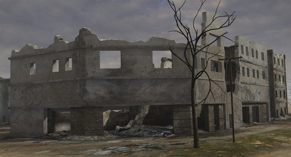 ruined city ww2 style max