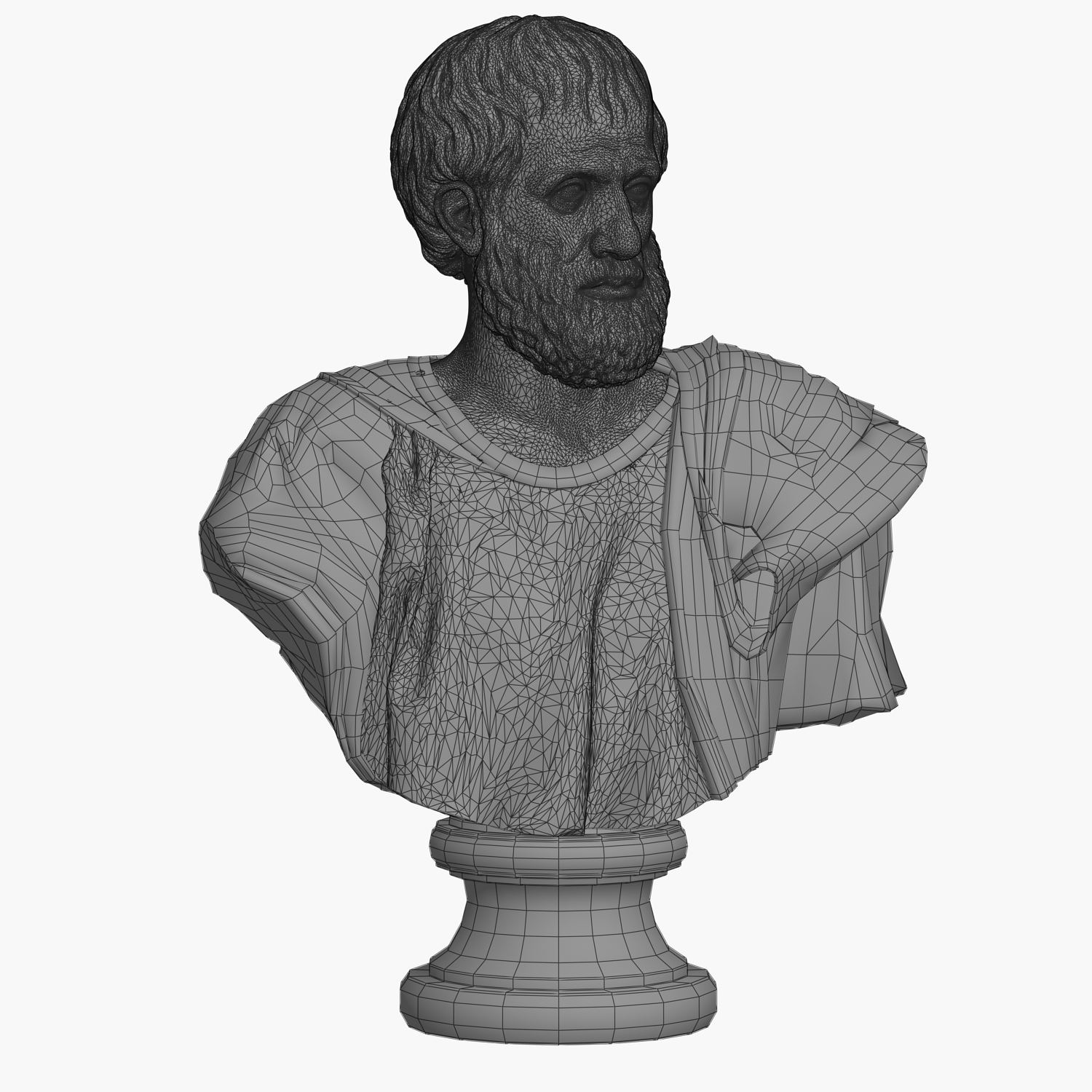 3d model bust aristoteles
