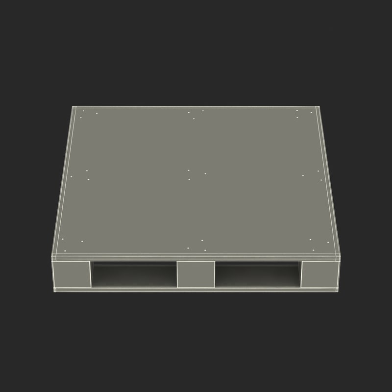 3d model pallets set modeled