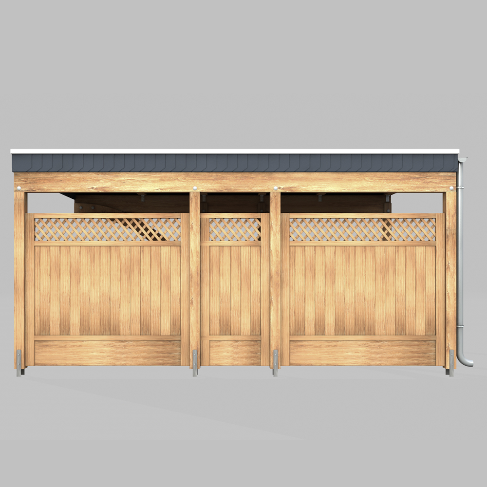 3d carport wood