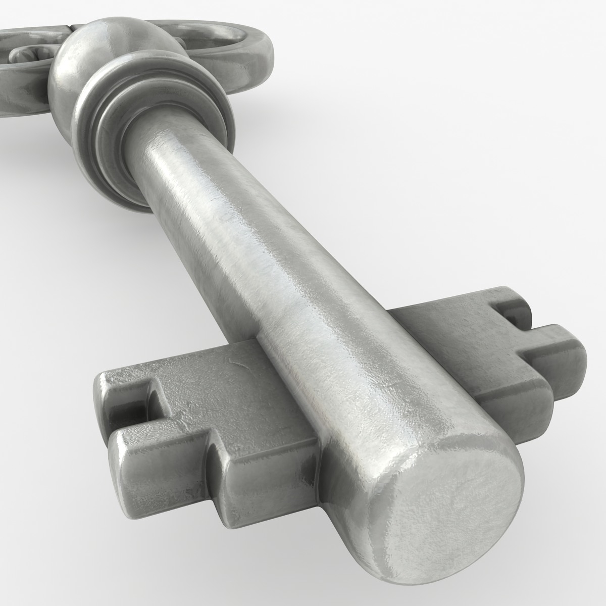 realistic vintage key gold silver max