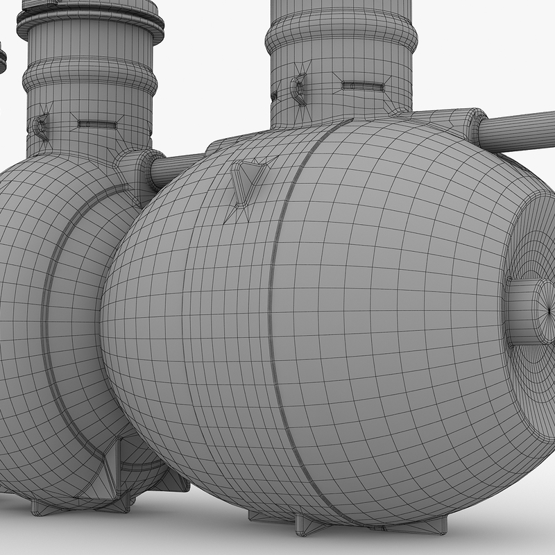 plastic septic tank 3d model