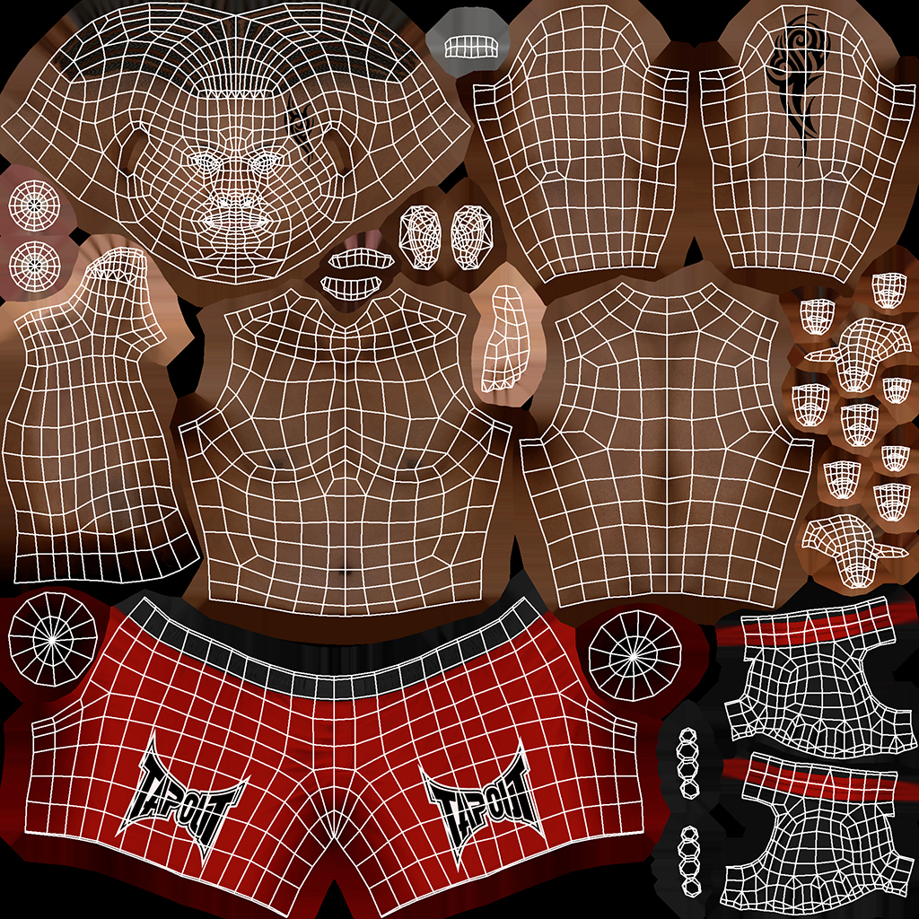 real-time ufc boxer 3d model