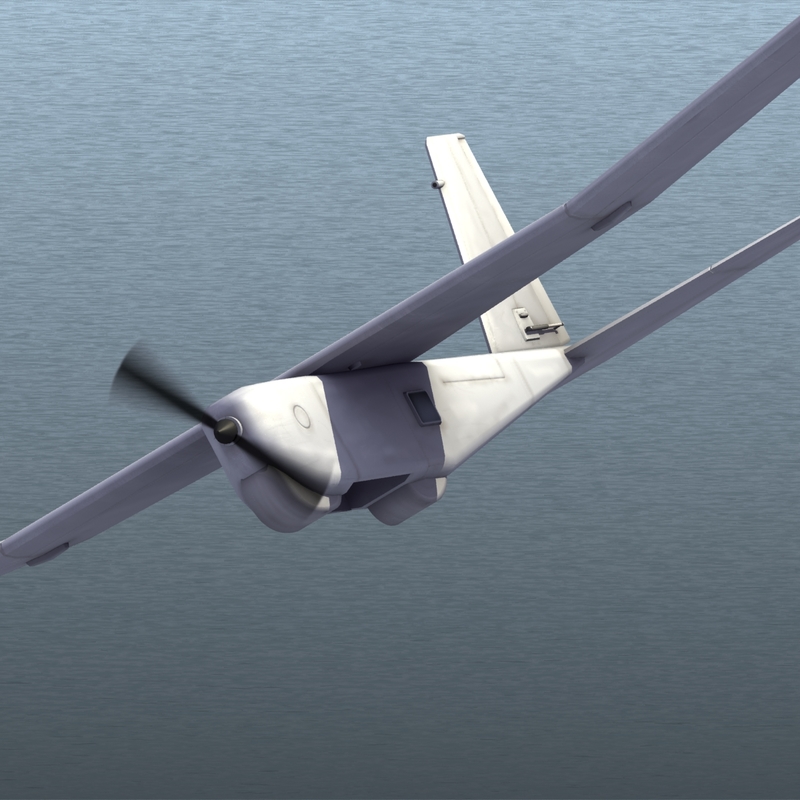 rq-20a puma uav 3d model