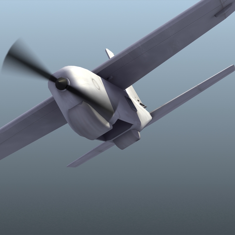 rq-20a puma uav 3d model