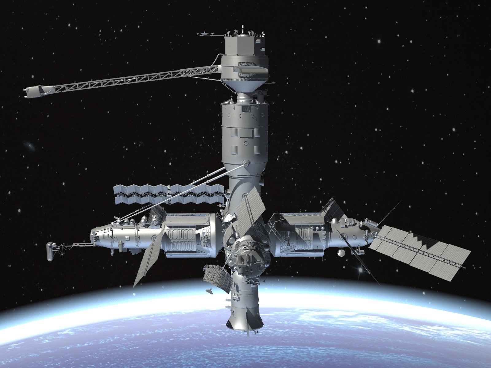 3d station space complex model