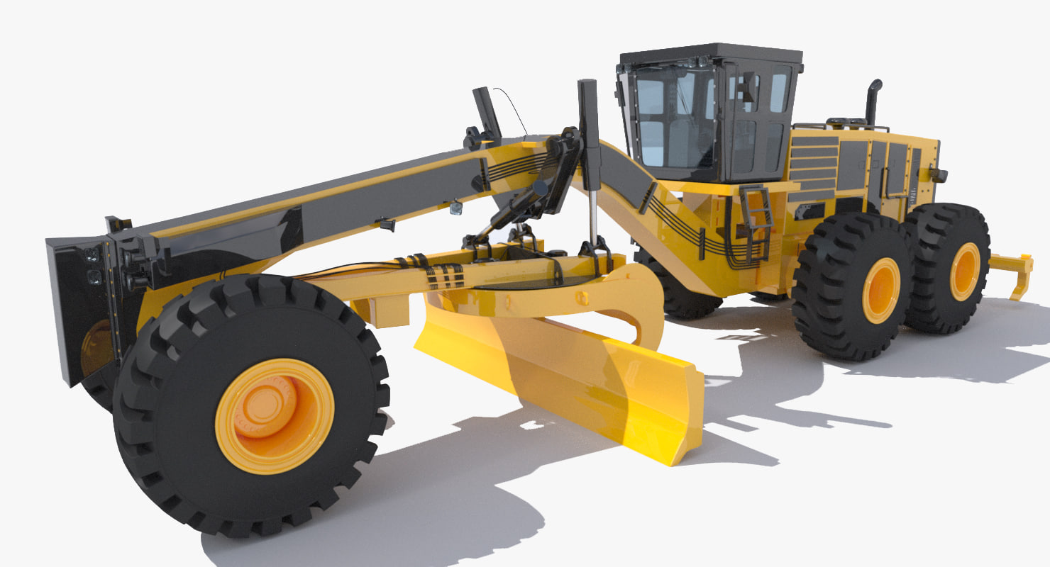 motor grader 3d model