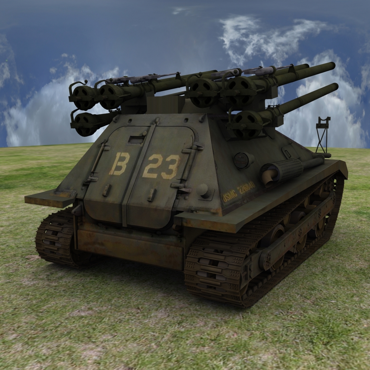 3d model m50 ontos tank