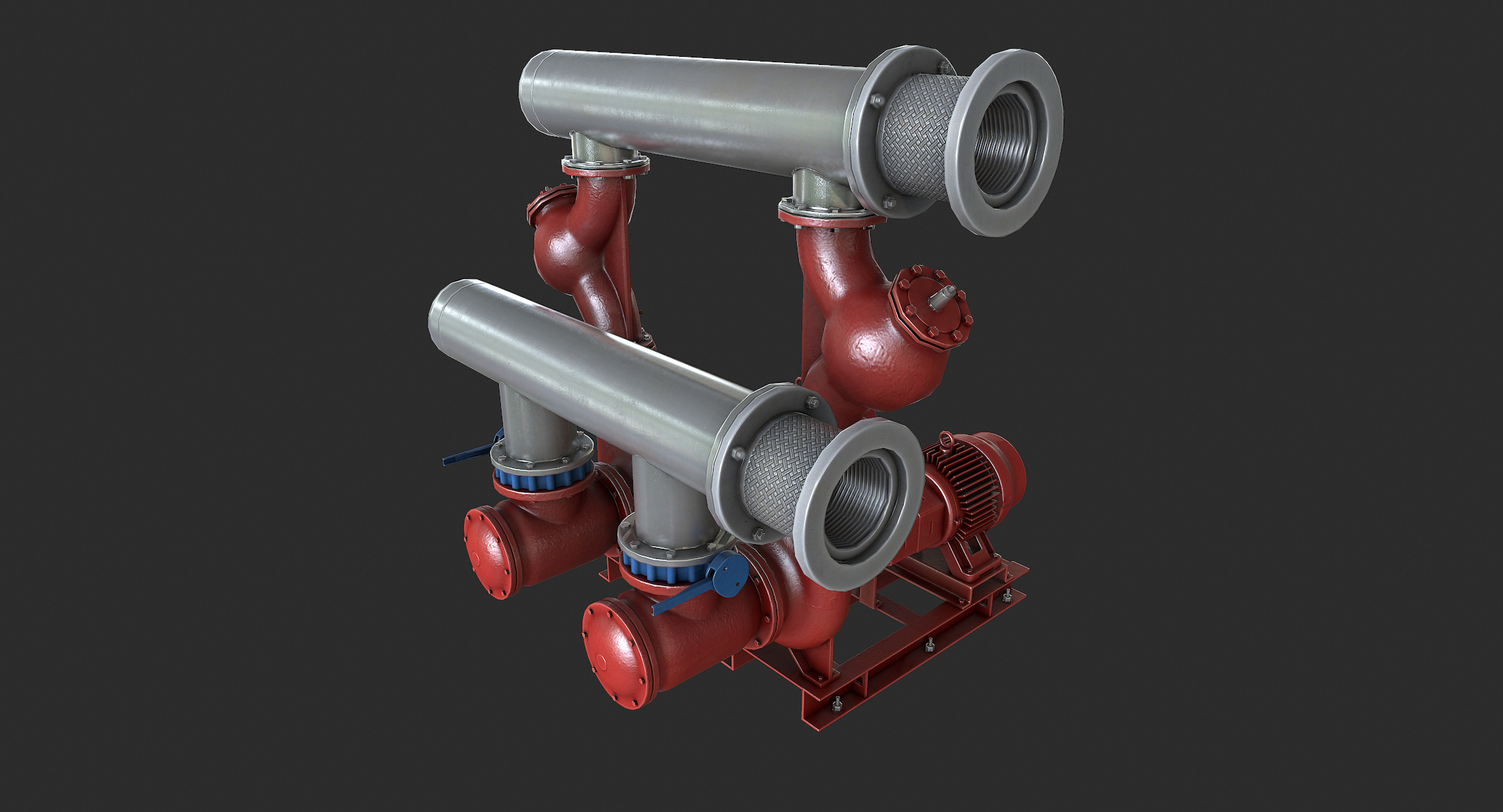 3d water pump model