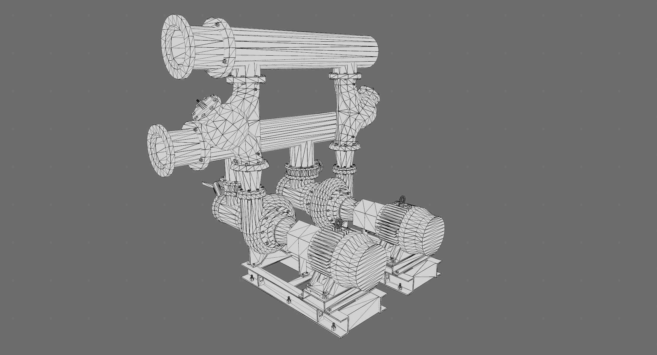 3d water pump model