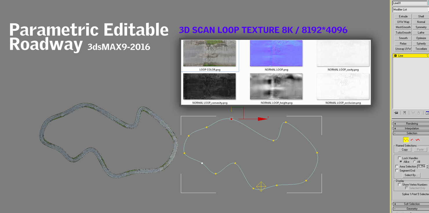 3d parametric editable roadway