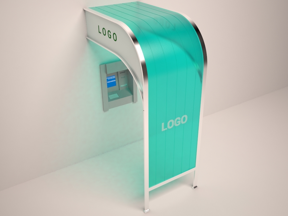 3d model atm sunshade