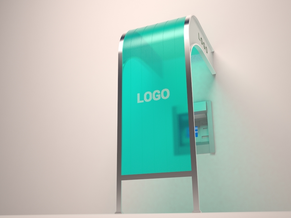 3d model atm sunshade