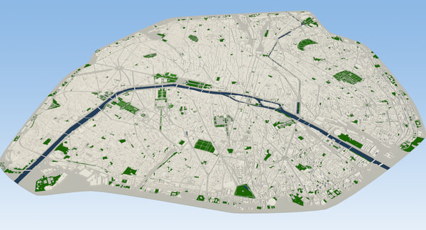 3d paris cityscape v1