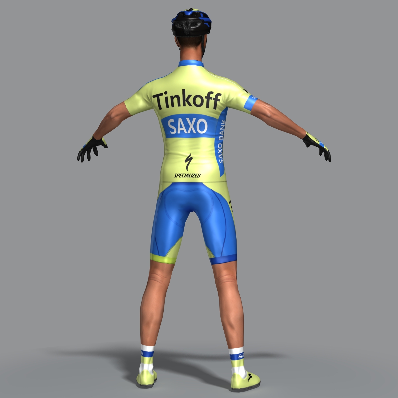 cyclist 3d model