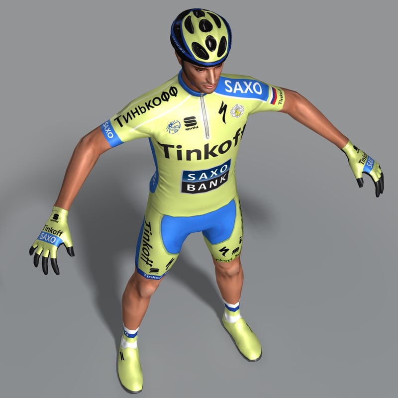 cyclist 3d model