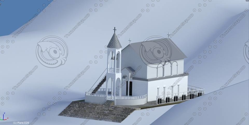 free church 3d model