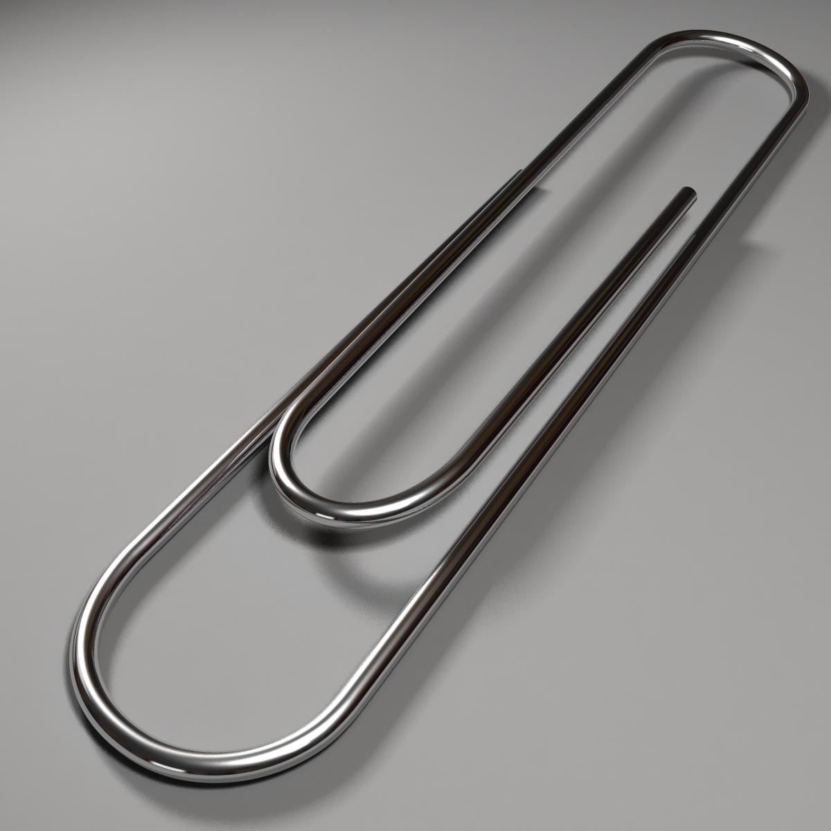 3d model of paperclip paper
