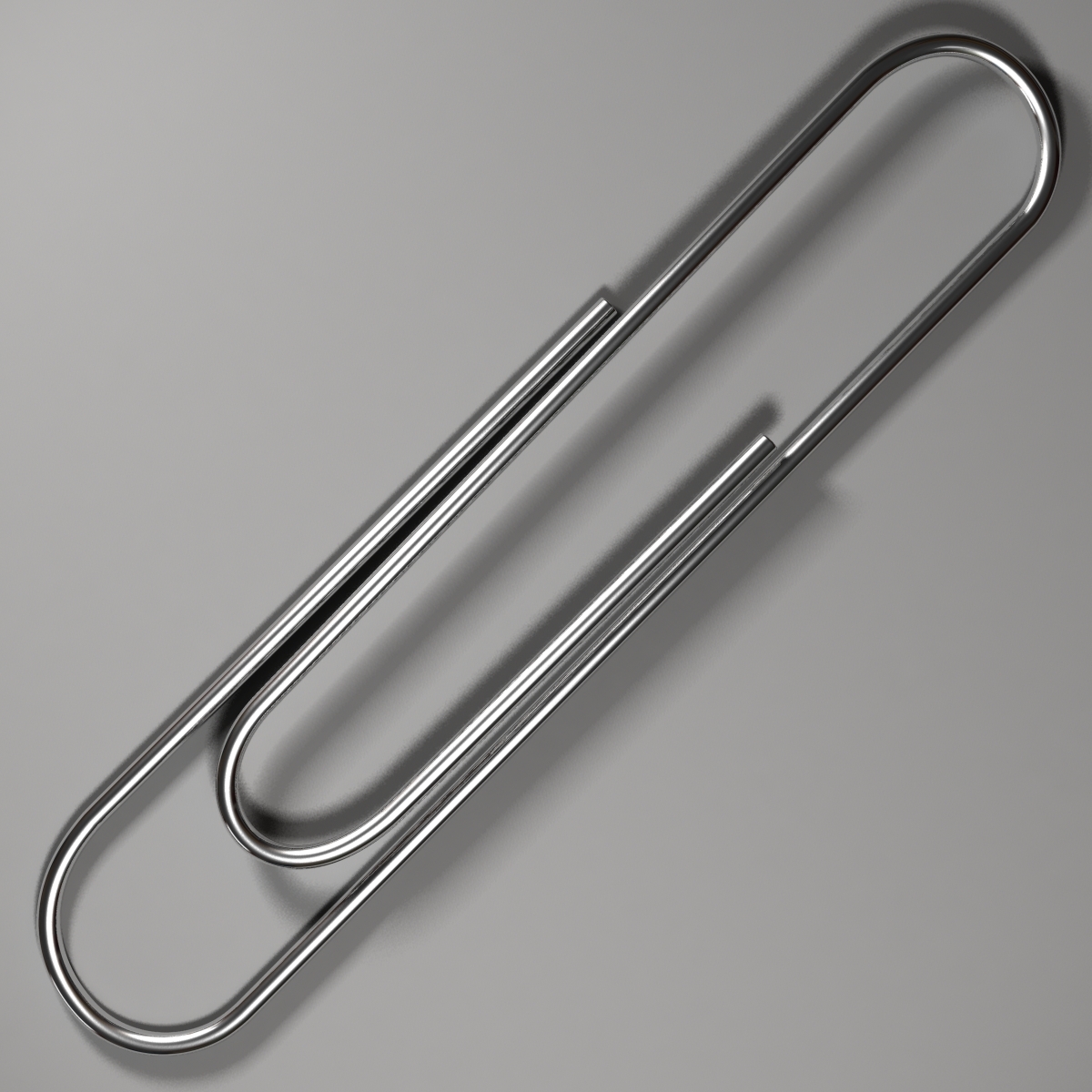 3d model of paperclip paper