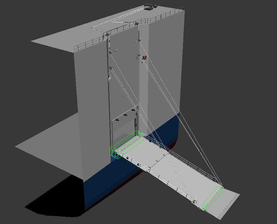 3d model of ramp door center