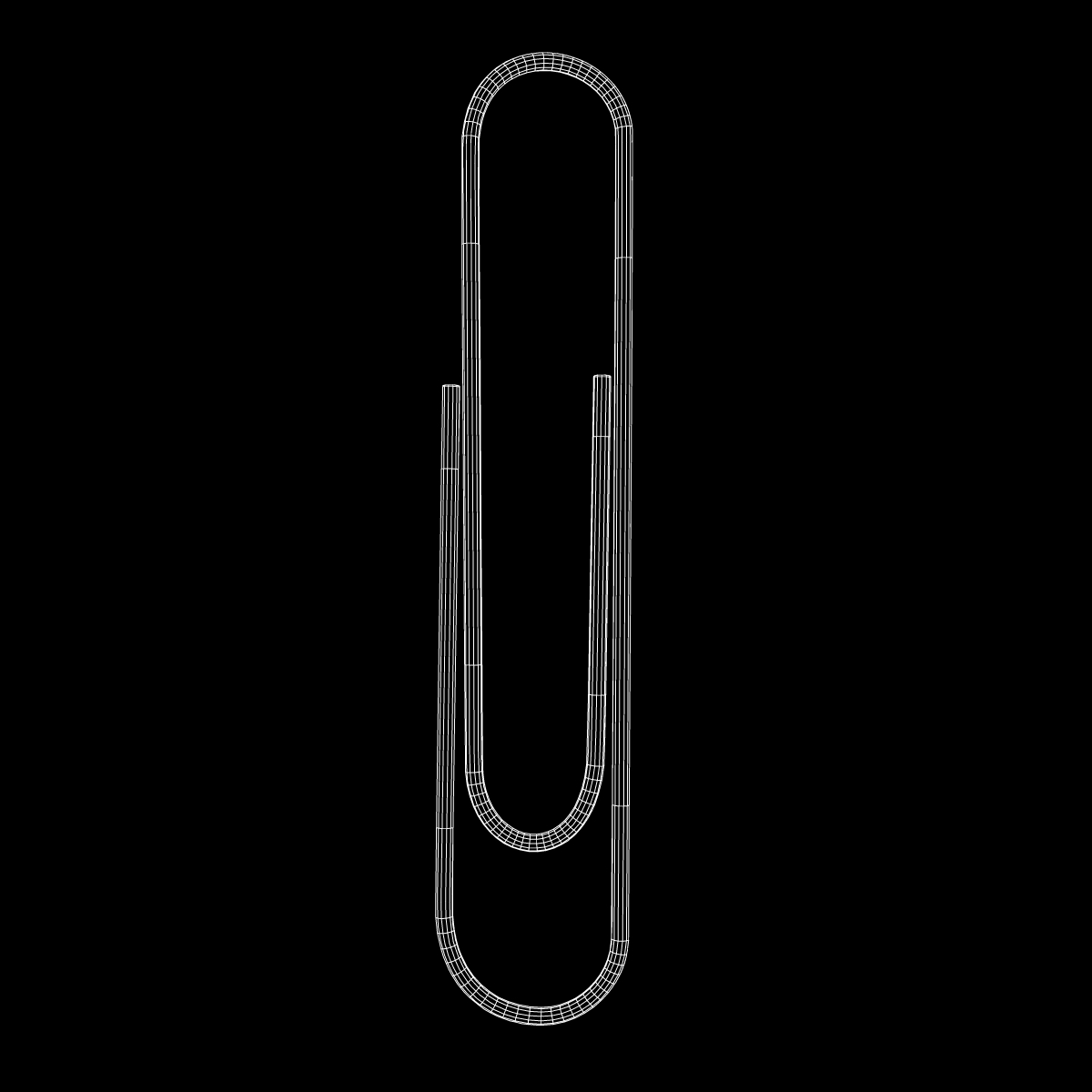 3d model of paperclip paper