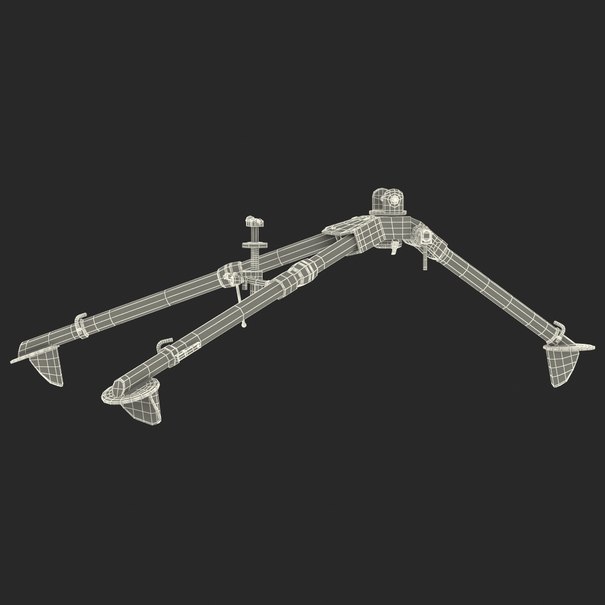 m3 tripod modeled 3d 3ds