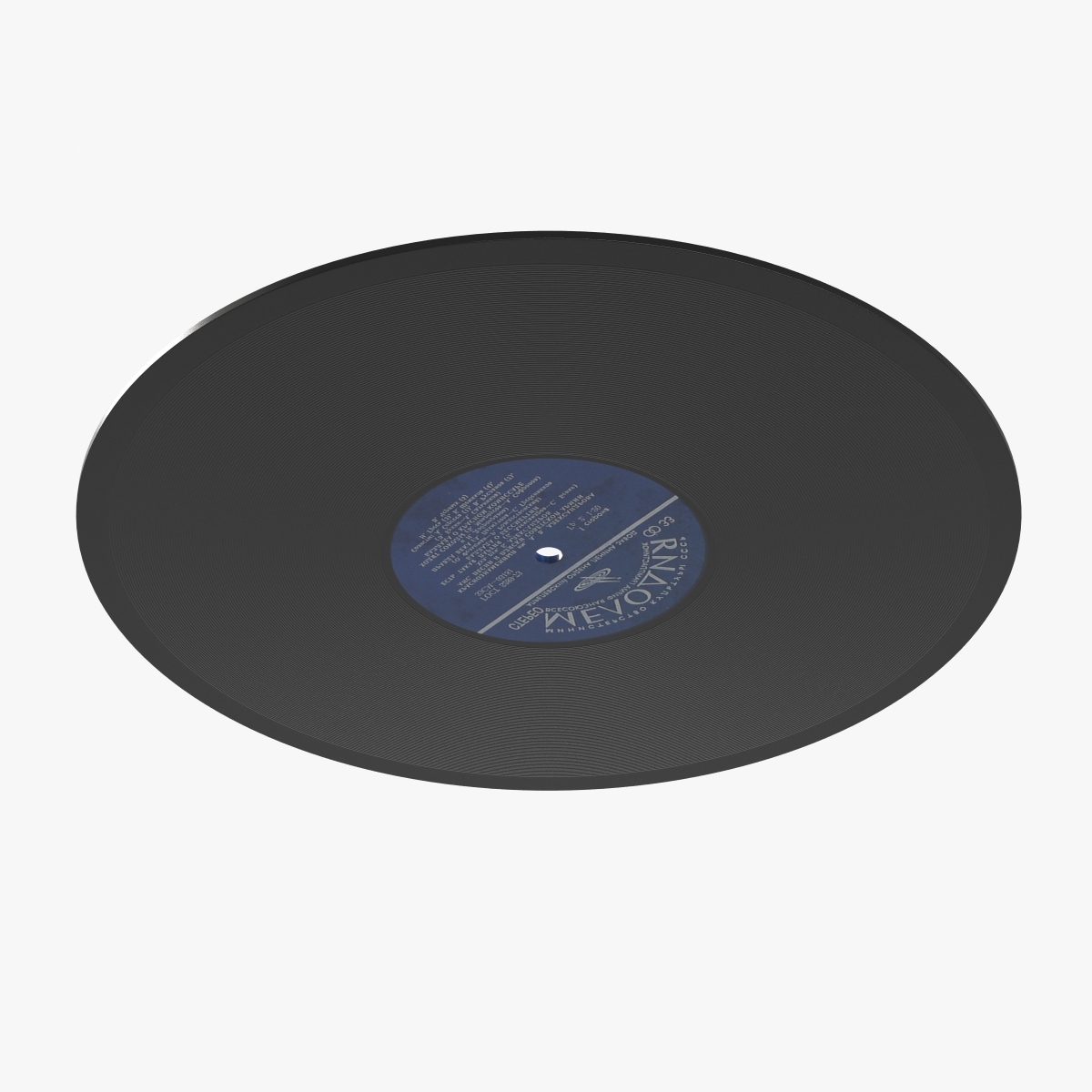3d gramophone vinyl disc