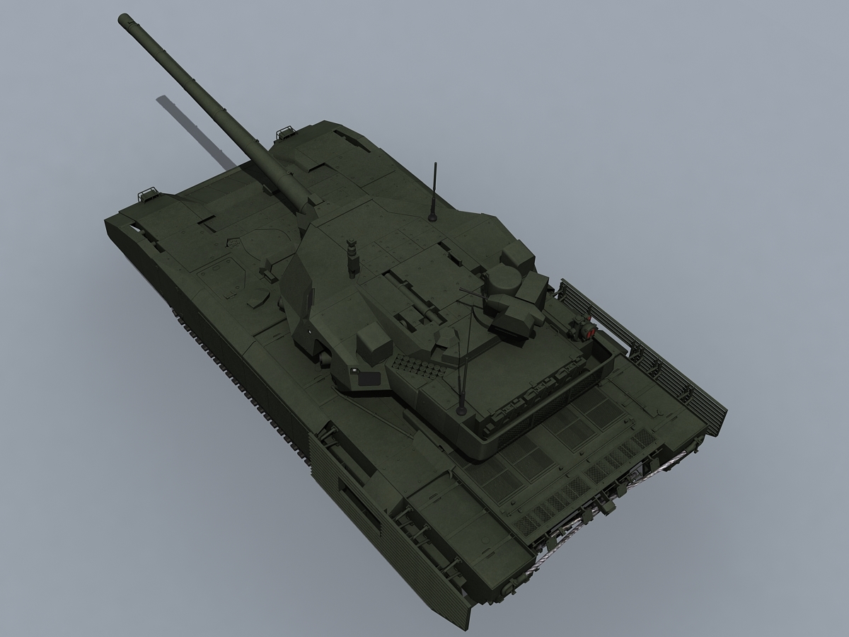 3d t-14 russian tank armata