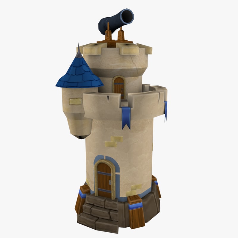 3d model tower games