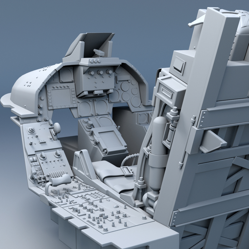 3d f16 cockpit