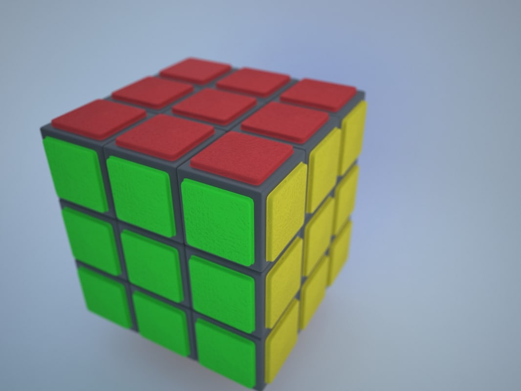 free rubik cube 3d model