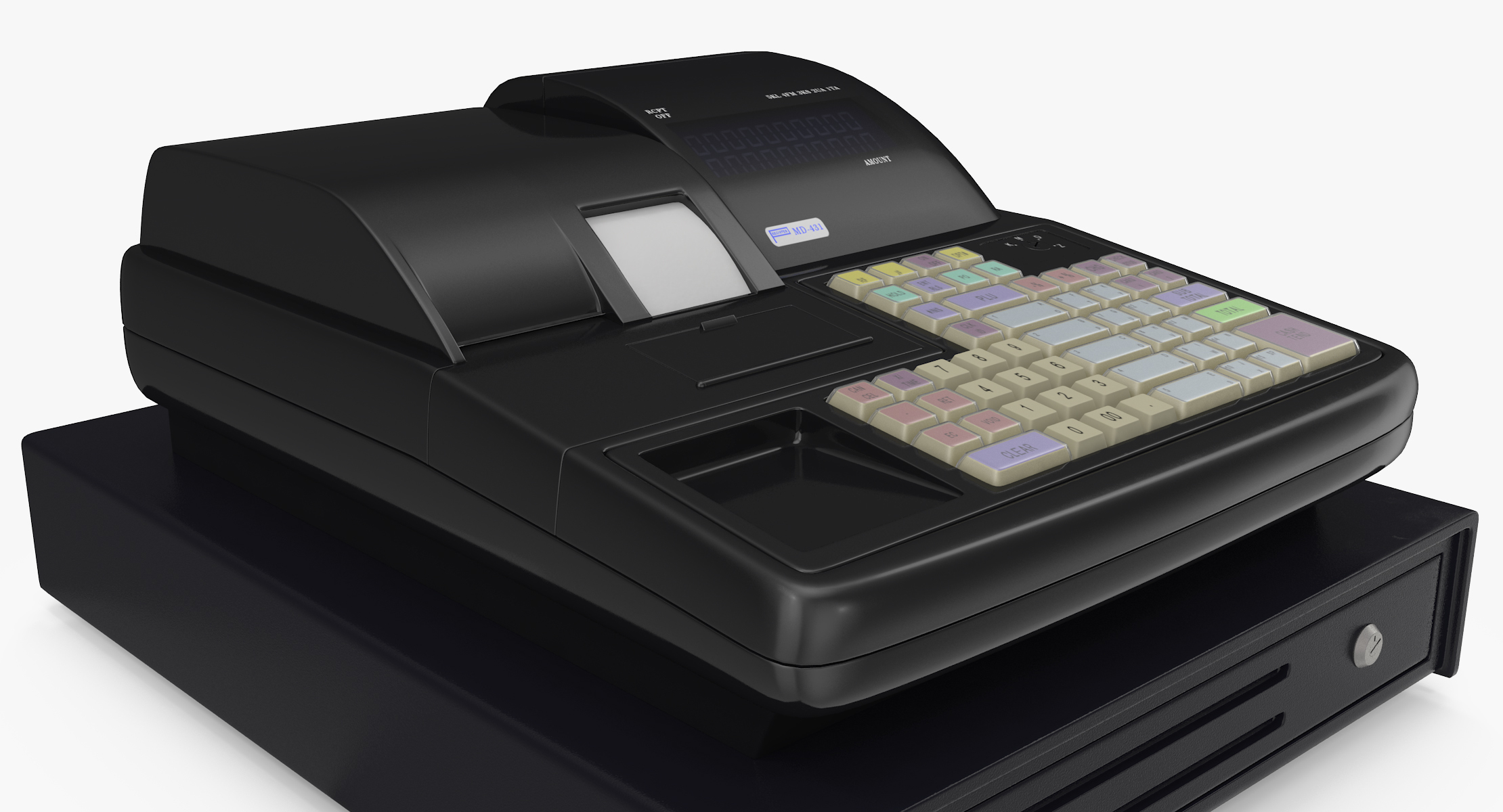 modern cash register 3d max