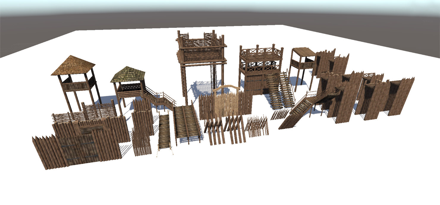 maya medieval wooden fortification